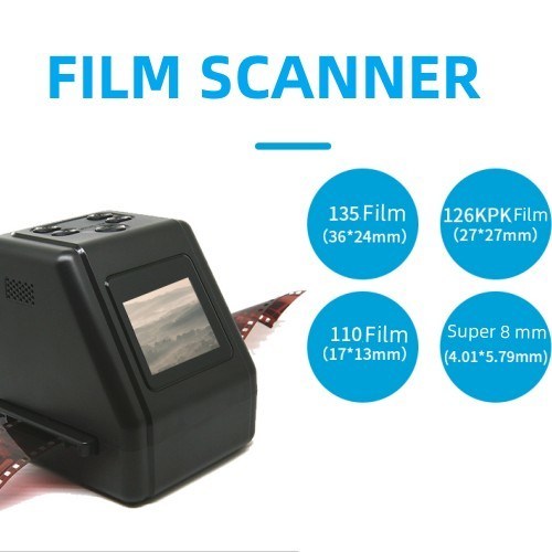 Fixed Focus 35mm Film Slide Scanners With 2.4 Inch TFT LCD Display